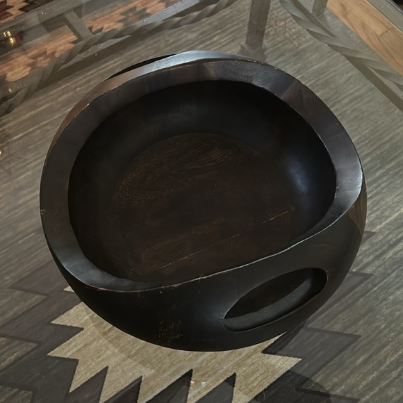 Nambe | Accents | Large Santa Fe Nambe Wood Decorative Bowl | Poshmark